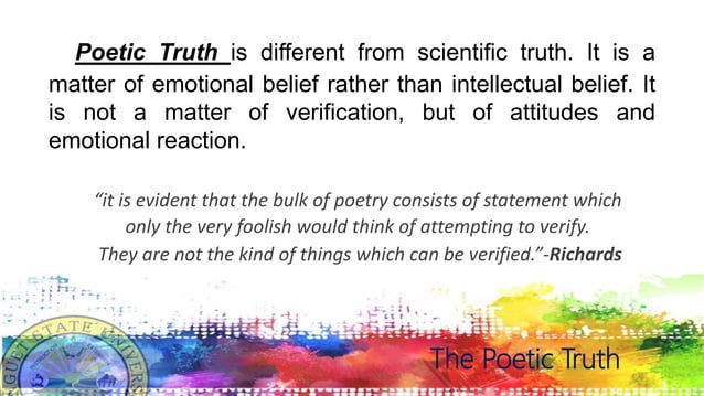 The principles of literary criticism by i. a. richards analysis of the ...