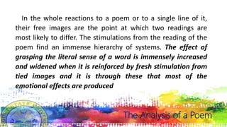 The principles of literary criticism by i. a. richards analysis of the ...