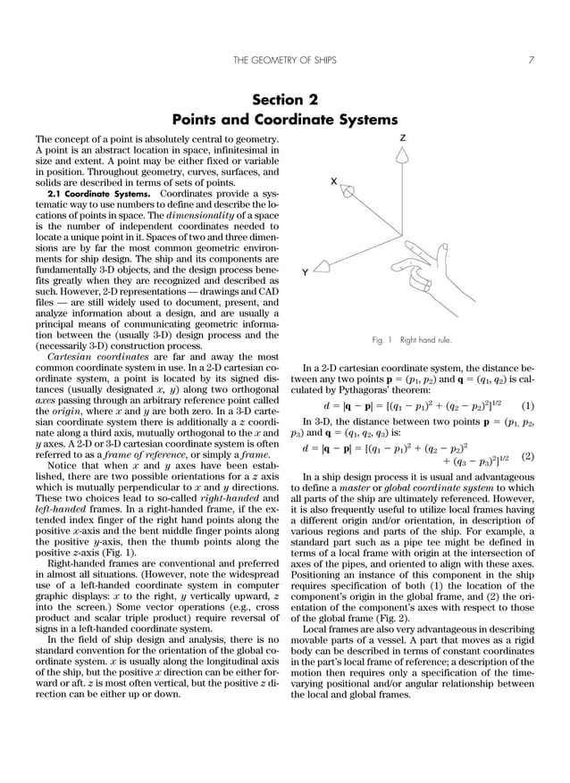 The Principles of Naval Architecture Series The Geometry of Ships | PDF
