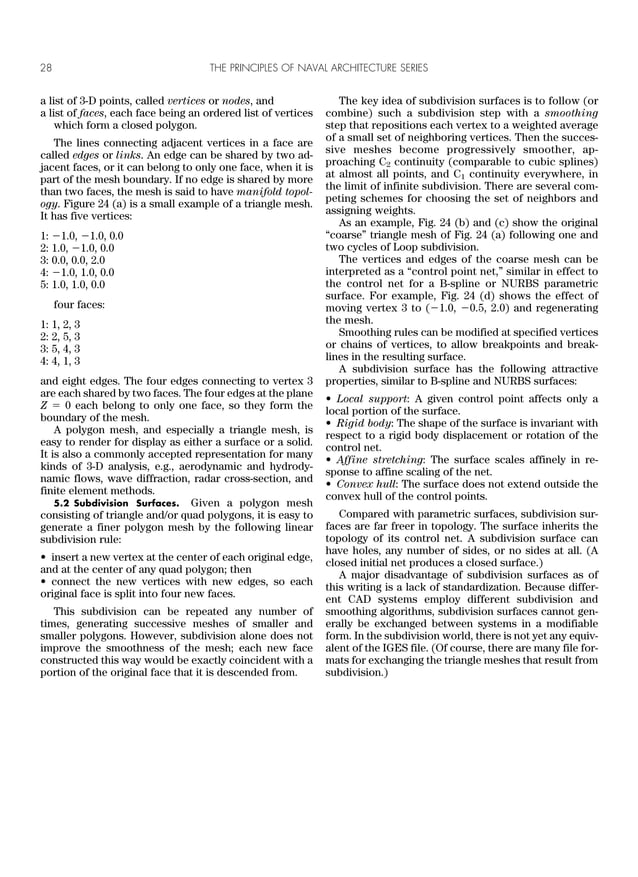 The Principles of Naval Architecture Series The Geometry of Ships | PDF