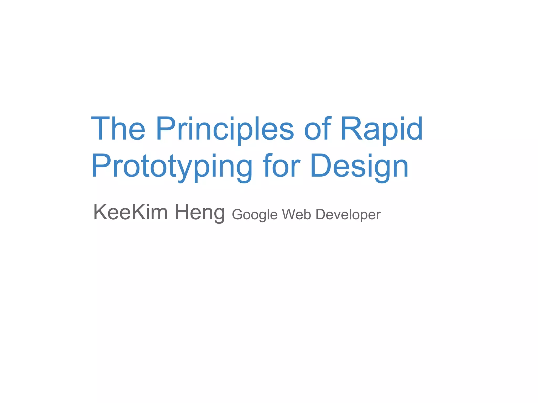 KeeKim Heng - The Principles Of Rapid Prototyping | PDF
