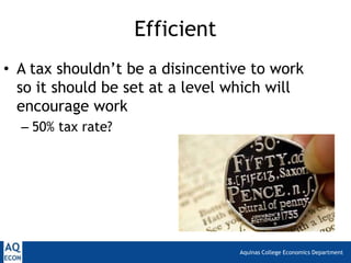 The Principles of Taxation | PPTX