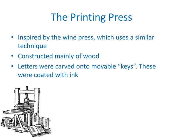 The printing press | PPTX