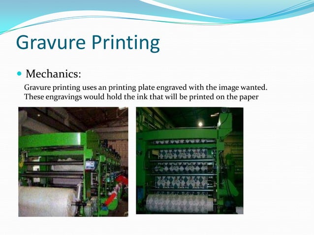 The printing processes | PPTX