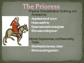 Canterbury Tales Prioress