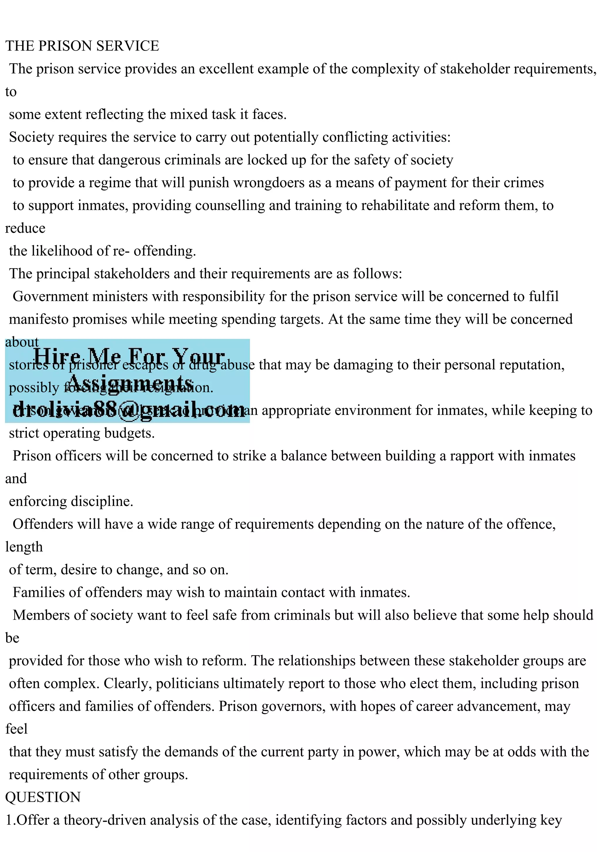 THE PRISON SERVICE The prison service provides an excellent exampl.pdf