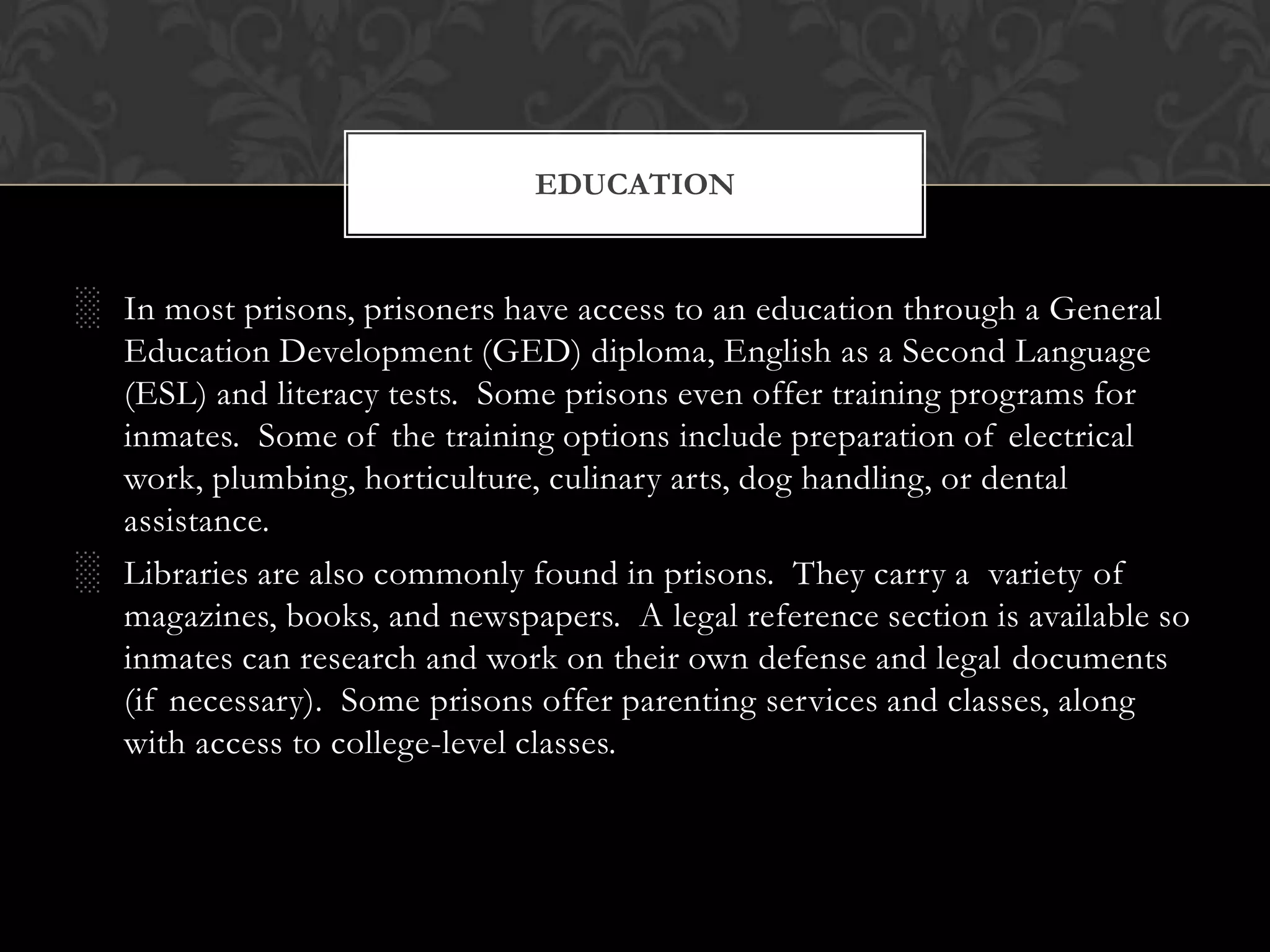 The Prison System | PPTX