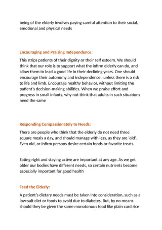 The Privilege of Caring for the Elderly kurnool | DOCX