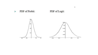 The probit model | PPTX