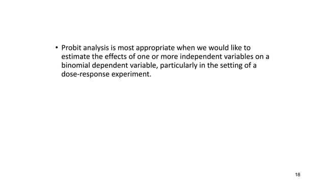 The probit model | PPTX