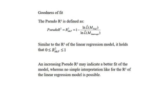 The probit model | PPTX