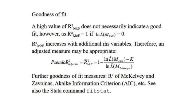 The probit model | PPTX
