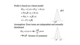 The probit model | PPTX