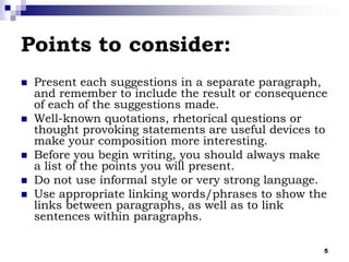 The problem solution essay | PPSX