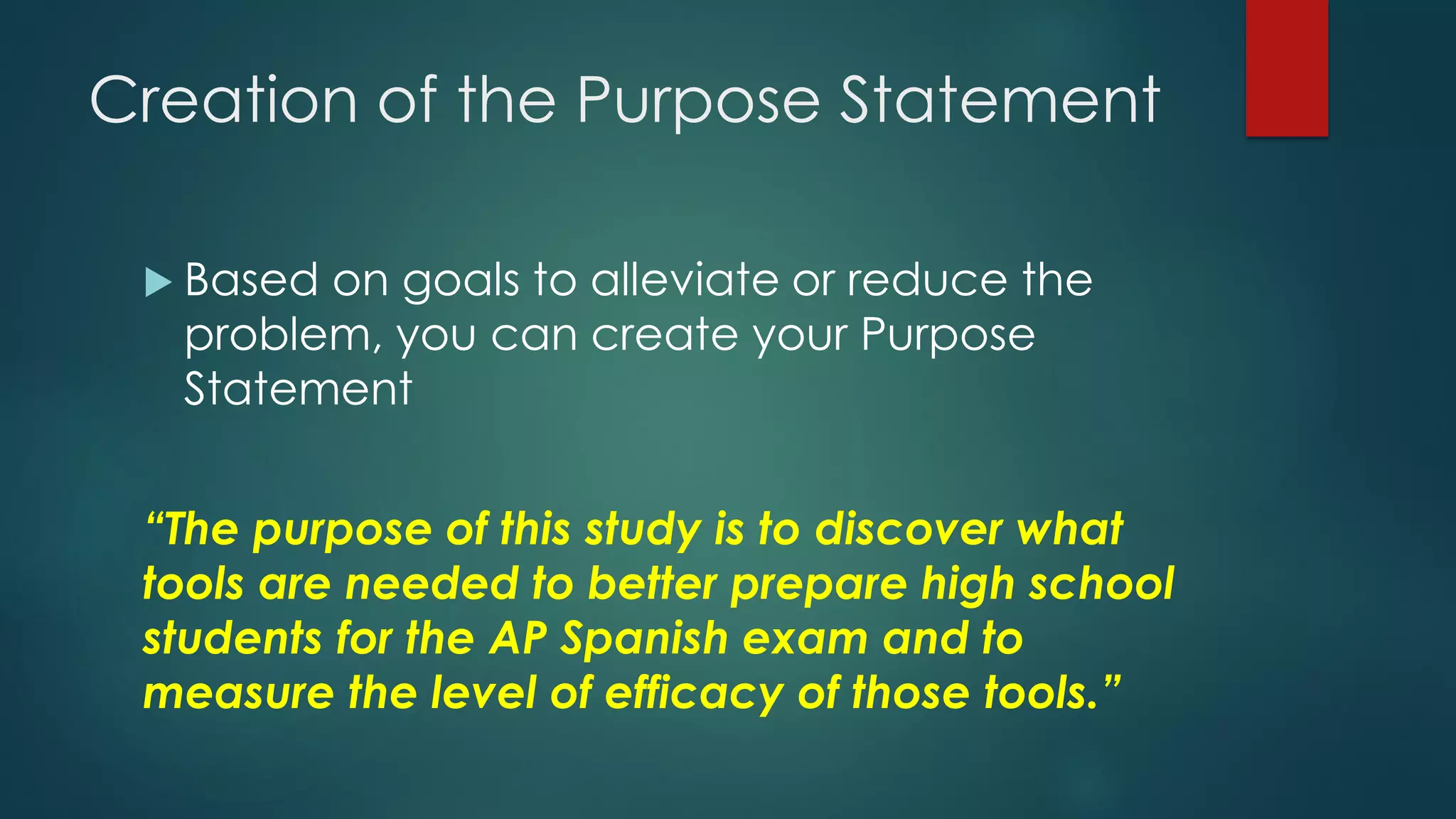 The problem and purpose statement | PDF