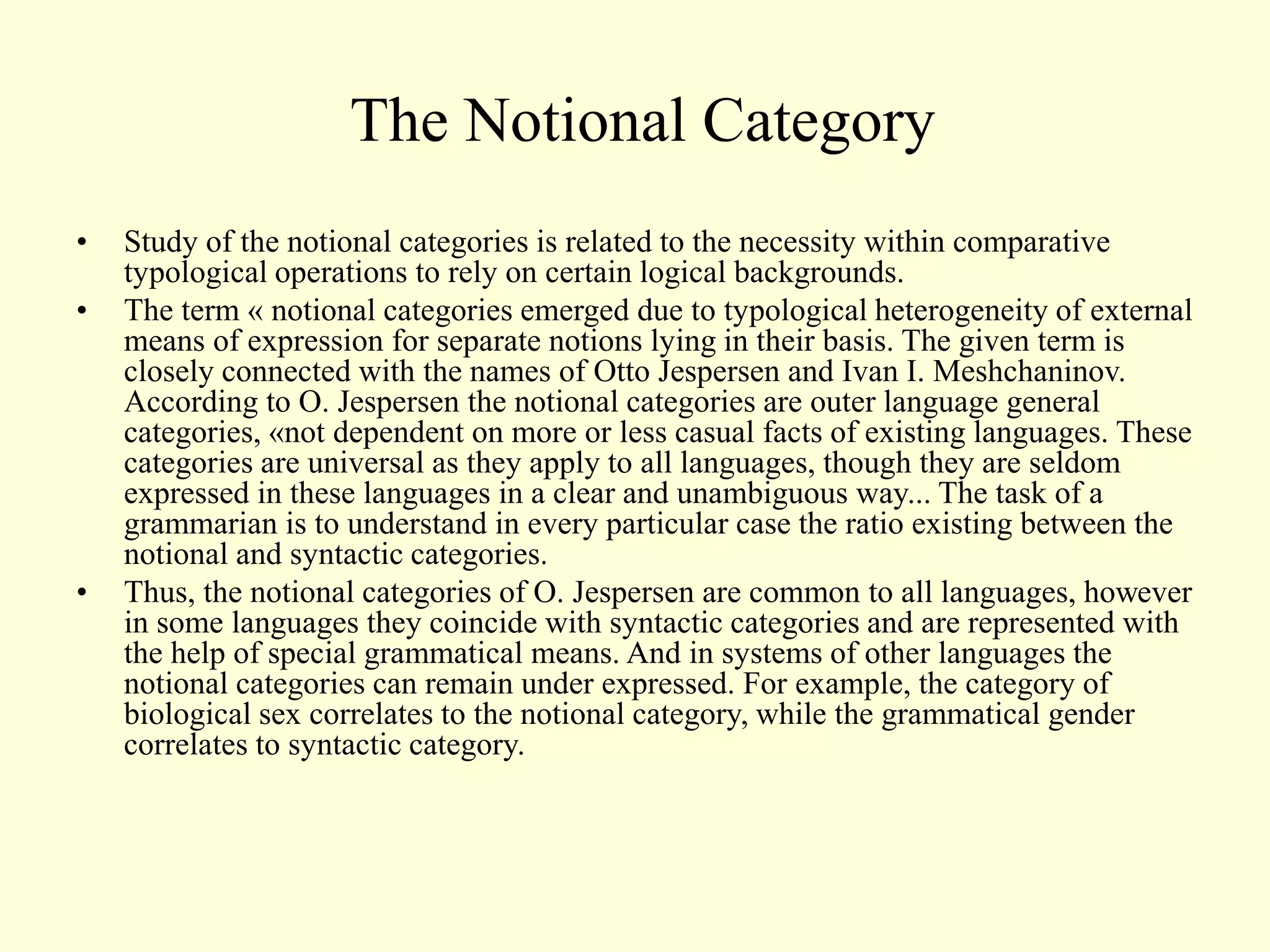 The Problem Of Categorization In Linguisticsppt
