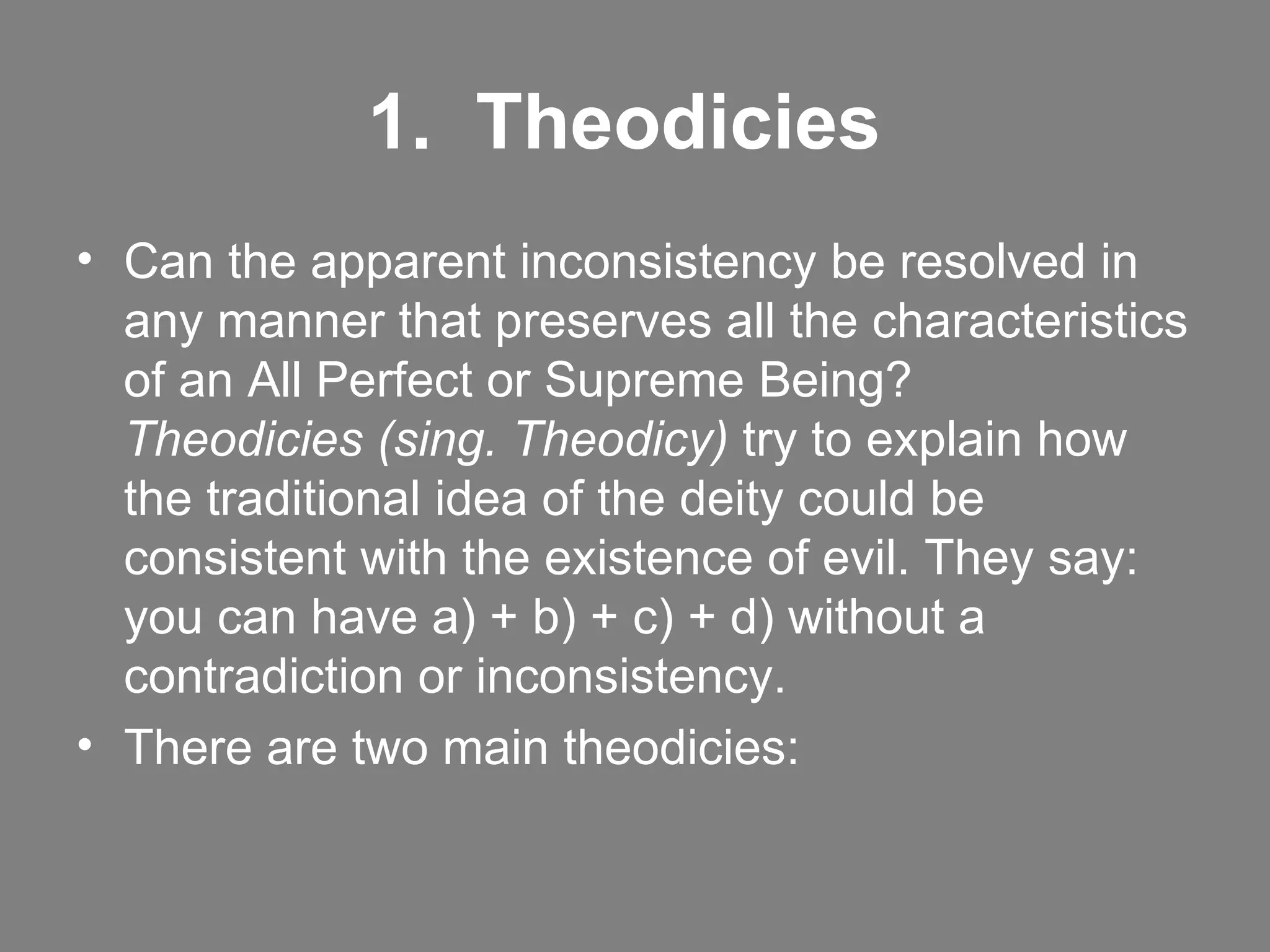 The Problem of Evil | PPT