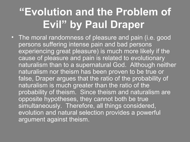 The Problem of Evil | PPT