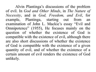 The problem of evil | PPTX