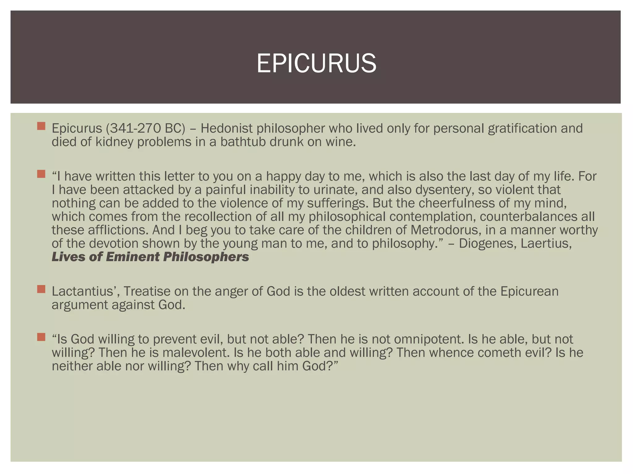 The Philosophical Problem of Evil | PPT