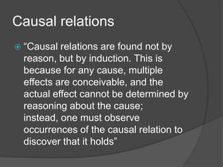 The problem of induction of David Hume | PPTX