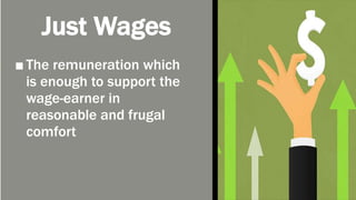 The Problem of Just Wage | PPTX | Business | Business and Finance