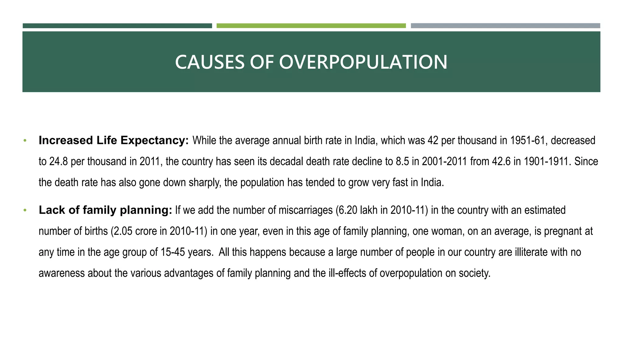 The Problem of Over Population | PPT