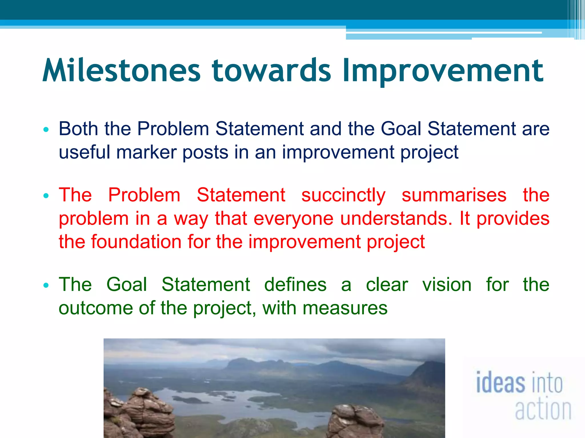 The problem statement and the goal statement | PPTX