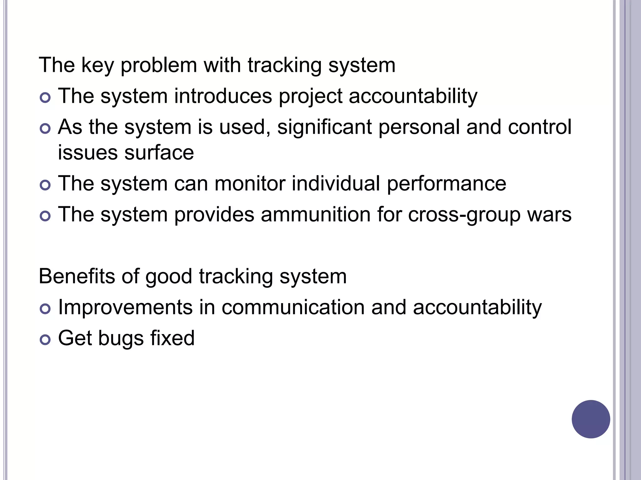The Problem Tracking System | PPTX
