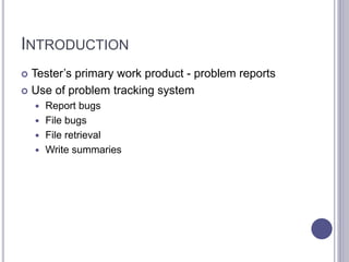 The Problem Tracking System | PPTX