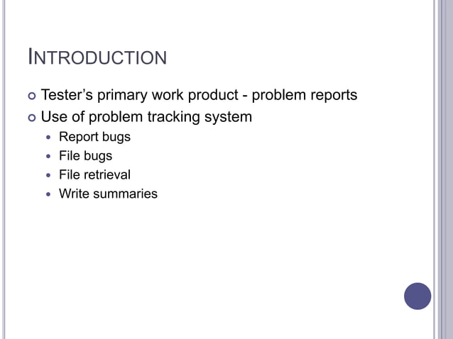 The Problem Tracking System | PPT