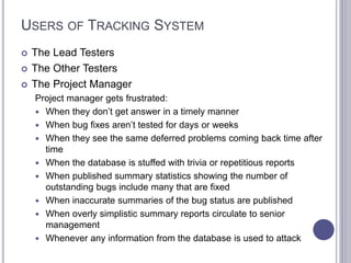 The Problem Tracking System | PPTX