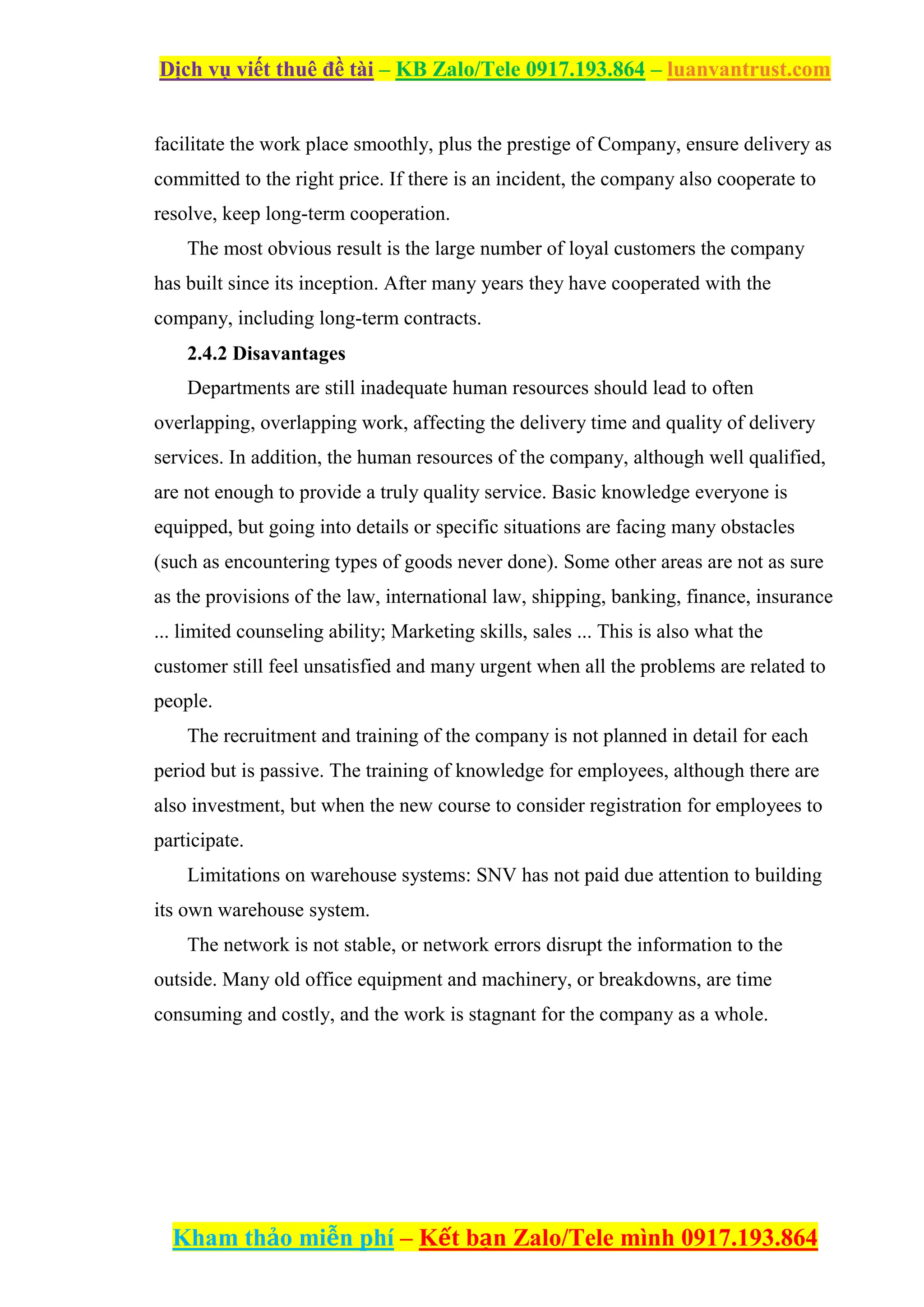 The procedure of importing in forwarding operation of sao nam viet by sea transport.doc