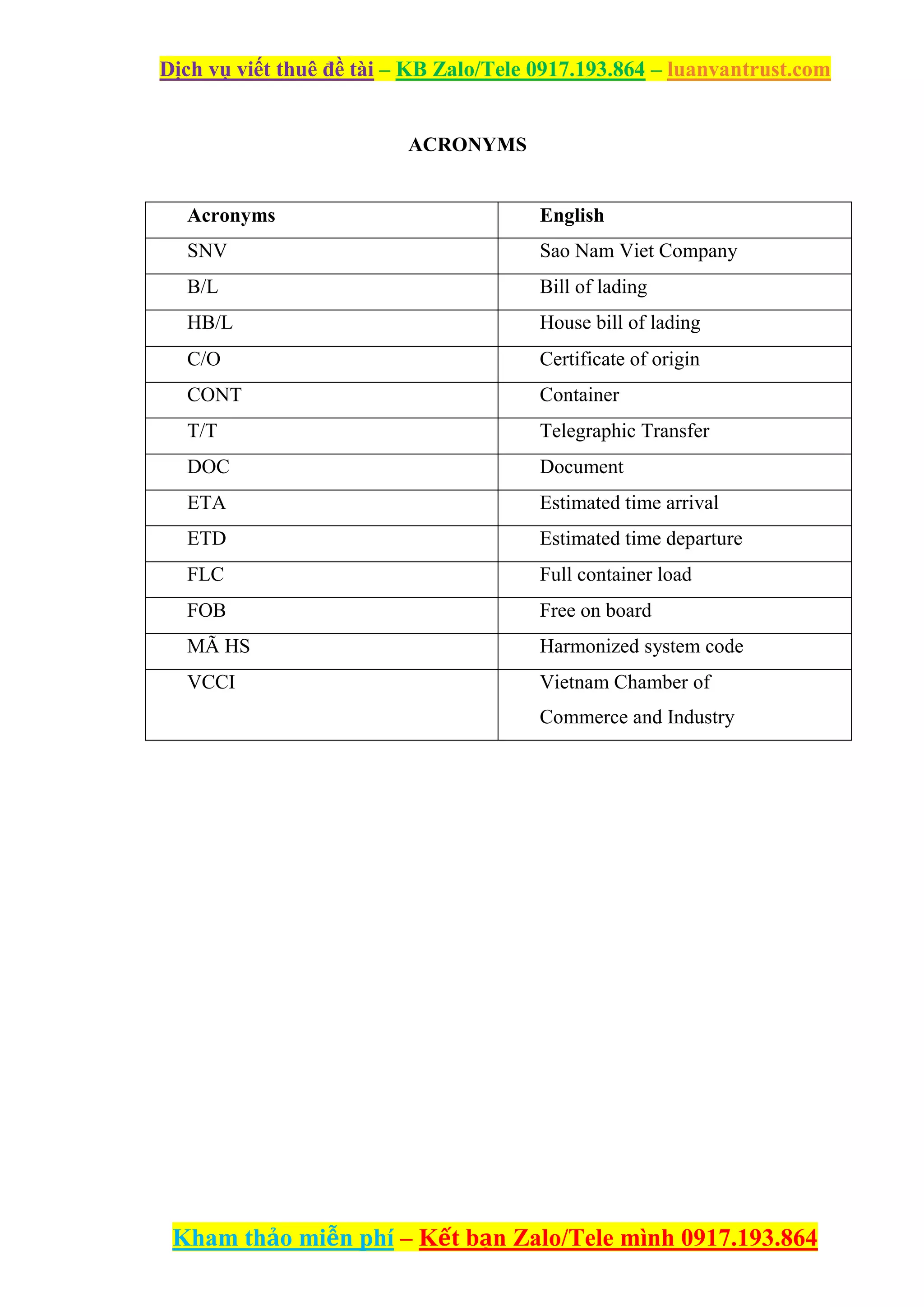 The procedure of importing in forwarding operation of sao nam viet by sea transport.doc