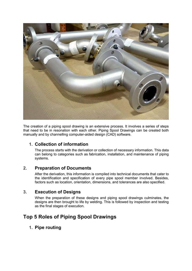 The Process and 101 Guide for Spool Drawing | DOCX | Construction ...