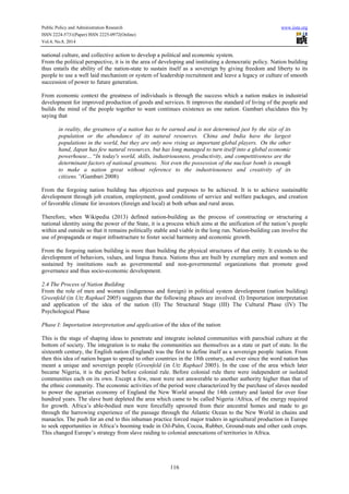 The process and challenges of nation building | PDF