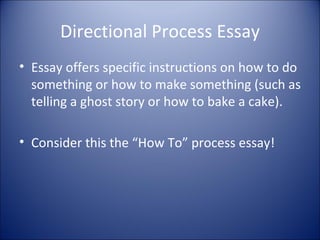 The Process And Definition Essay | PPT