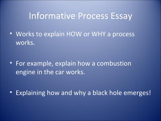 The Process And Definition Essay | PPT