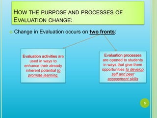 The process and purpose of evaluation | PPTX
