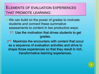 The process and purpose of evaluation | PPTX