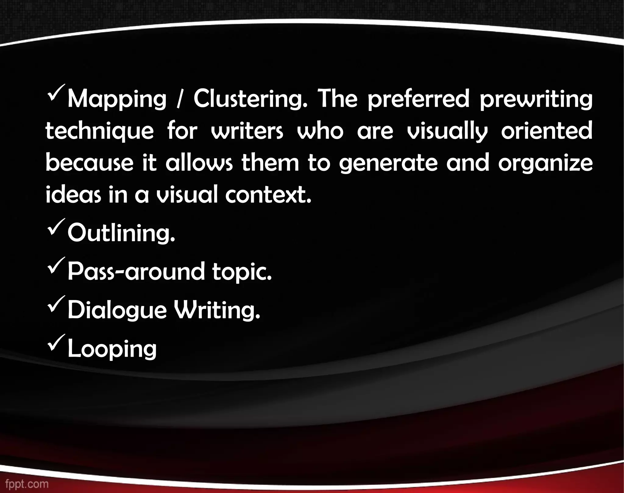 THE PROCESS APPROACH TO WRITING | PPT