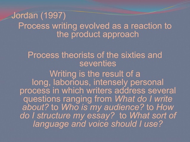 The Process Approach to Writing | PPTX