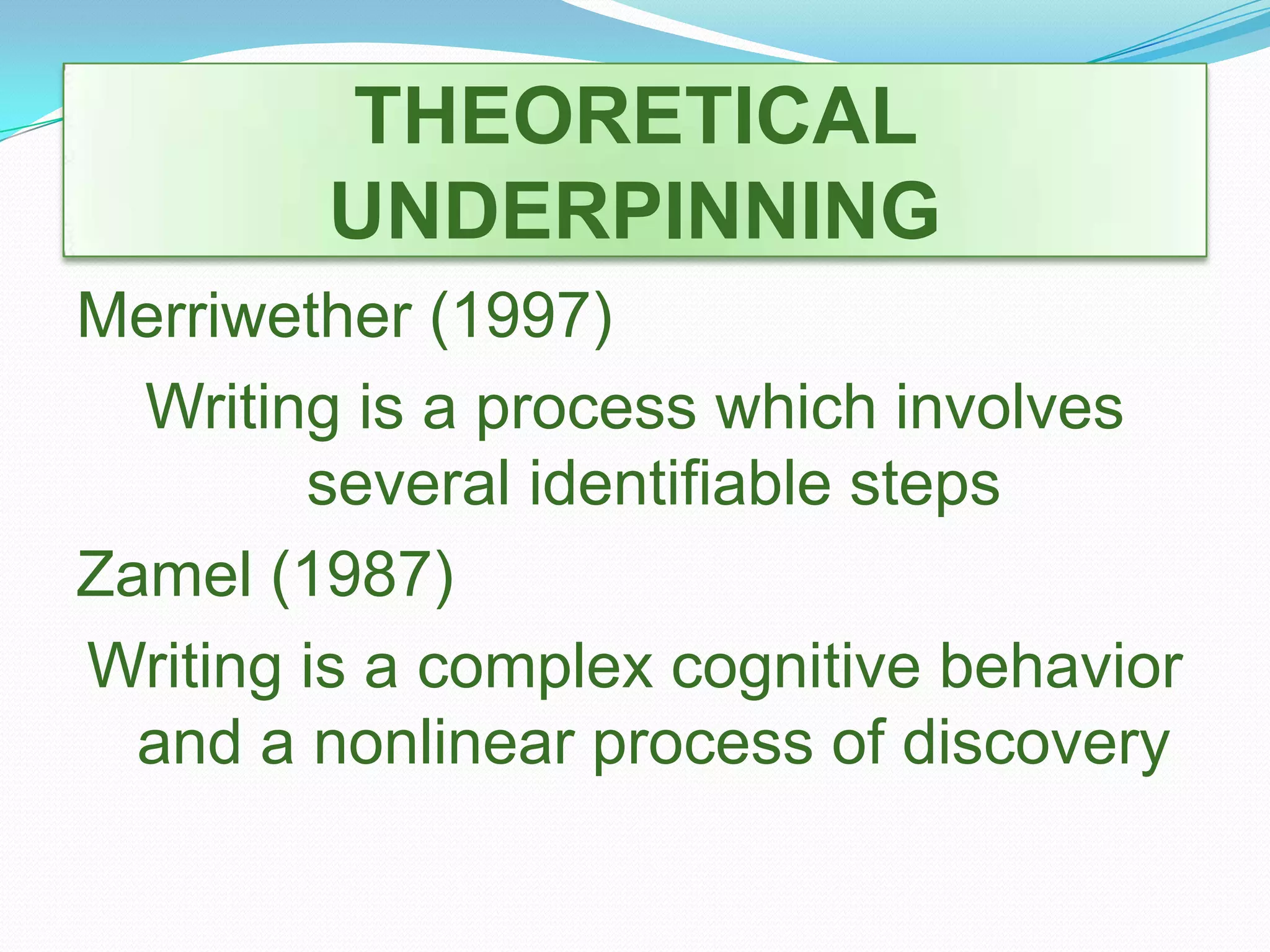 The Process Approach to Writing--Revised | PPTX | Homework and Study ...