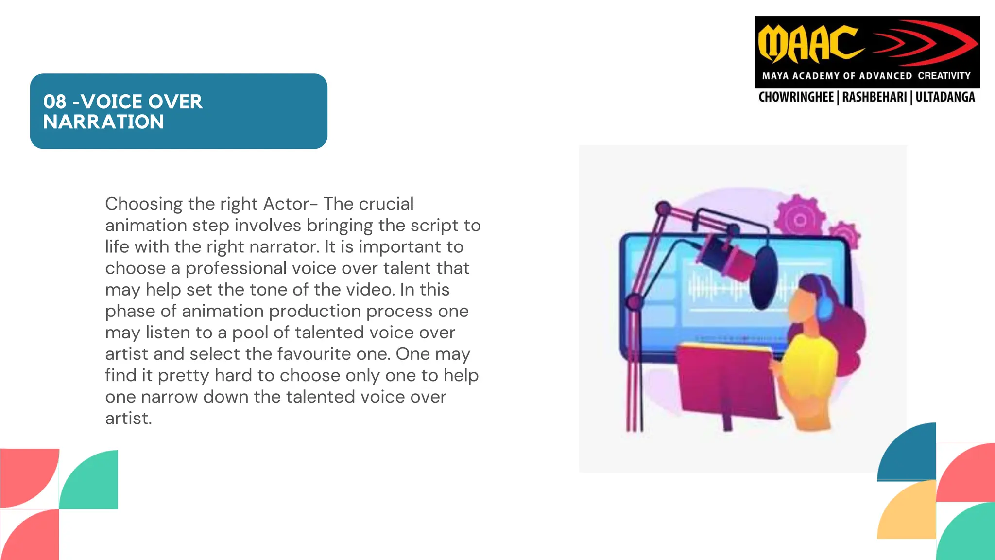 THE PROCESS FOLLOWED FOR CREATING AN ANIMATED VIDEO BY MAAC ANIMATION ...