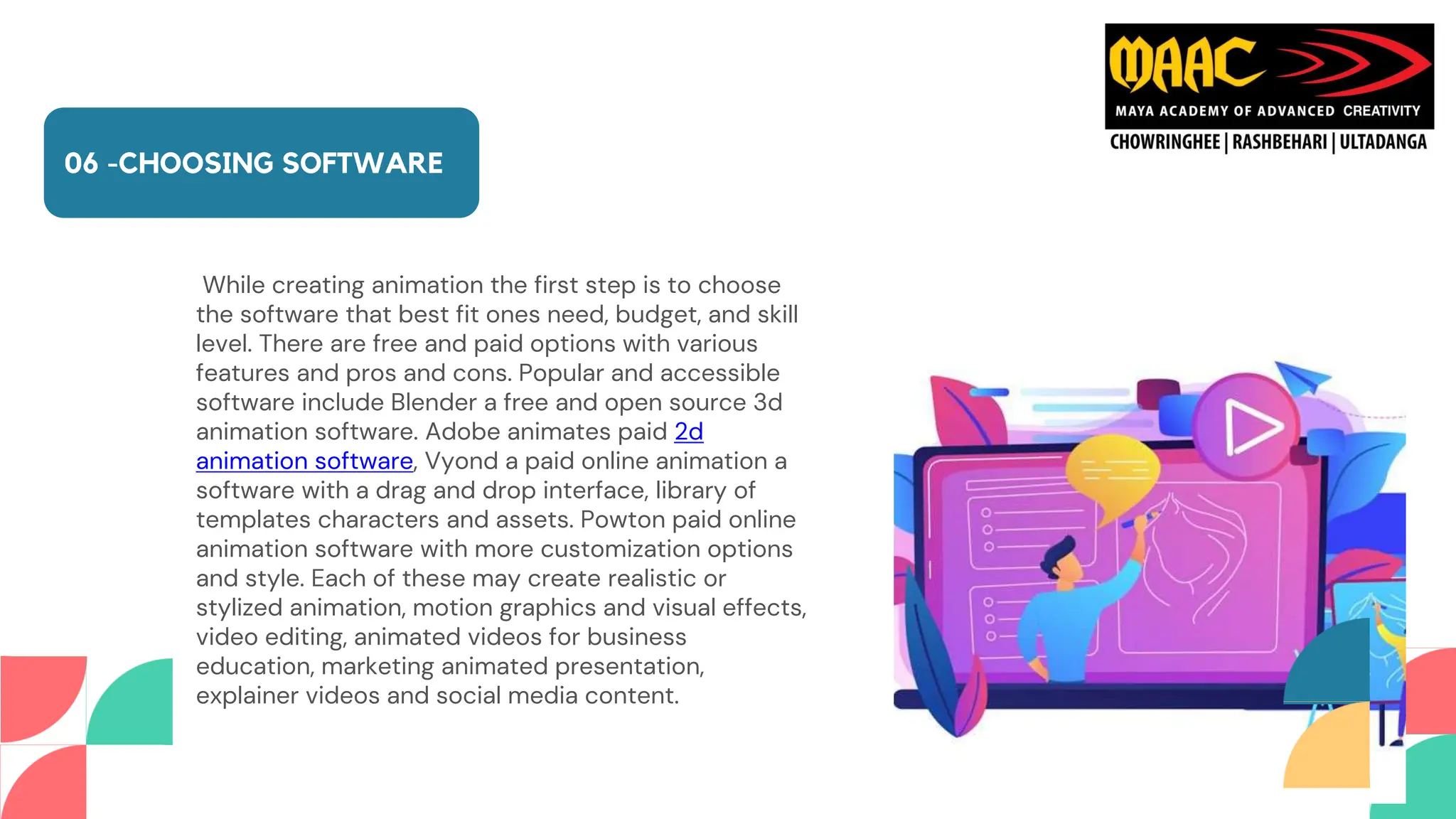 THE PROCESS FOLLOWED FOR CREATING AN ANIMATED VIDEO BY MAAC ANIMATION ...