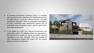 Understanding The Process of Complying Development Certificate | PPTX