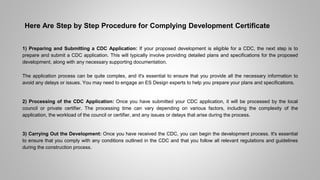Understanding The Process of Complying Development Certificate | PPTX