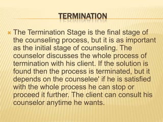 The process of counseling | PPTX