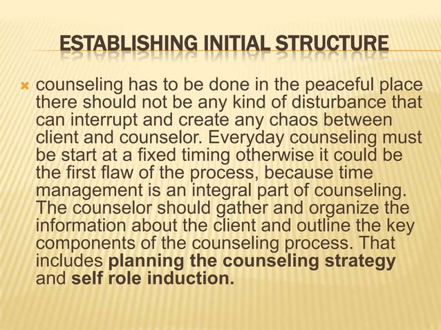 The process of counseling | PPTX