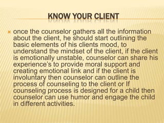 The process of counseling | PPTX